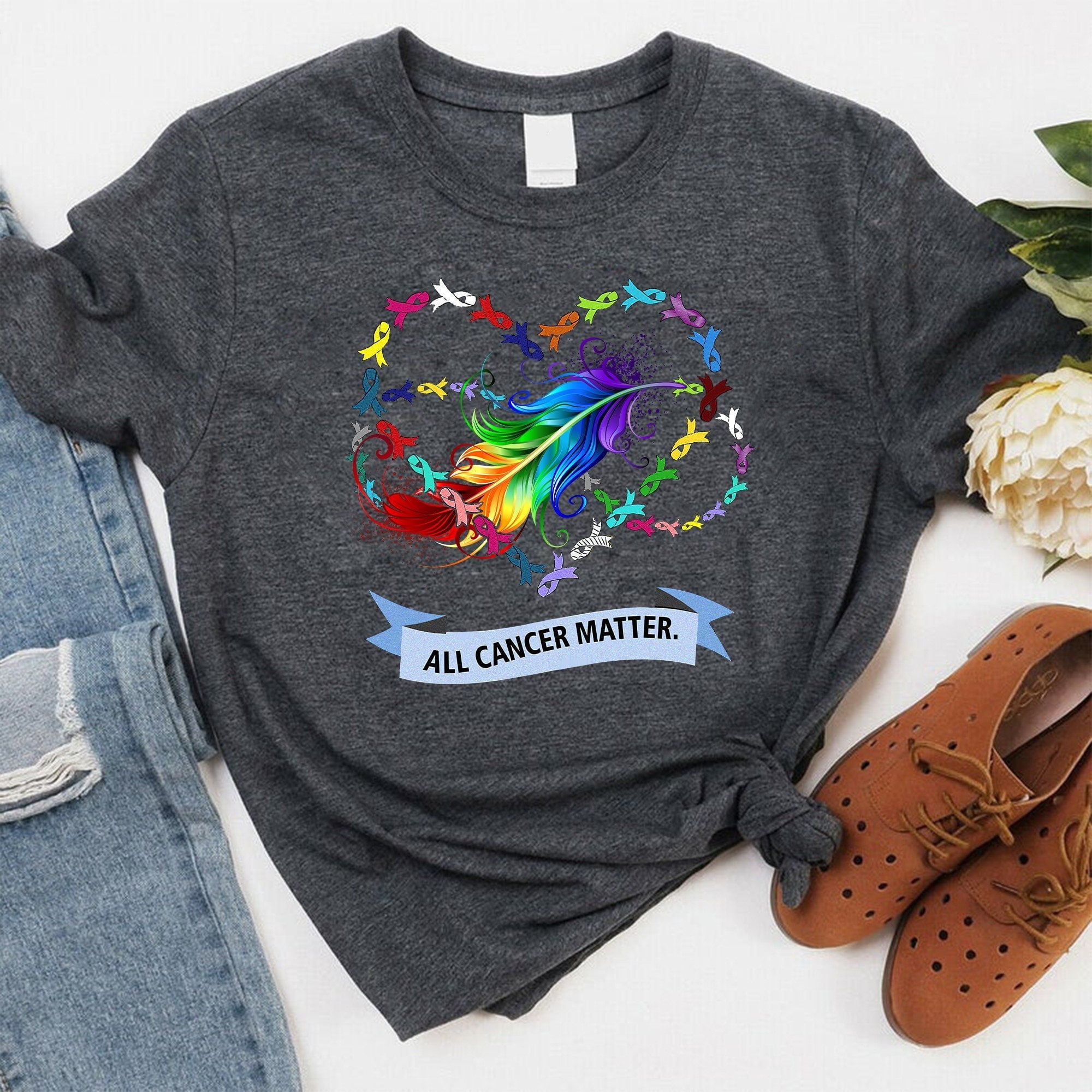 All Cancer Matter Shirt, All About Cancer Shirt, Cancer Awareness Shirt ...