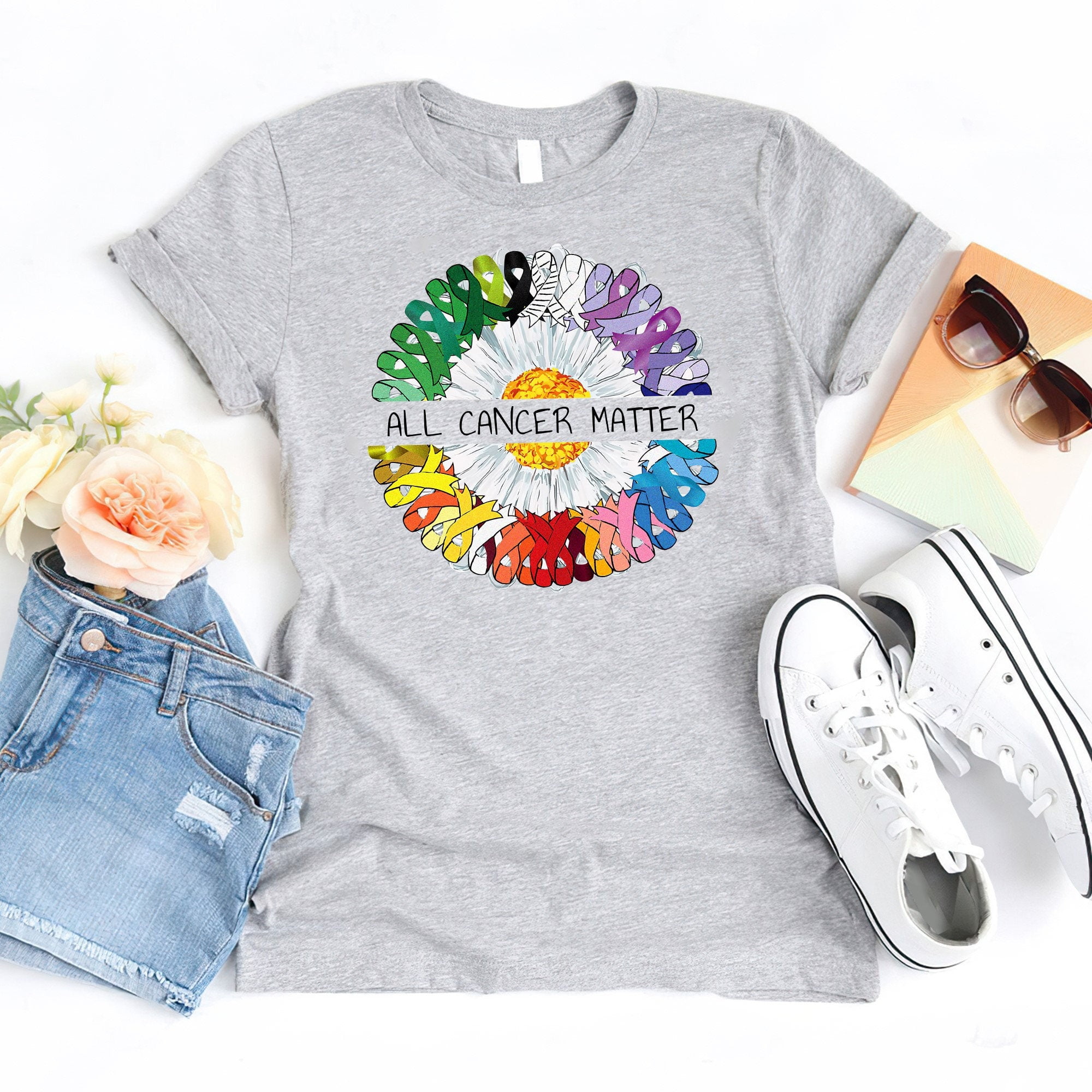 All Cancer Matter Shirt, All About Cancer Shirt, Cancer Awareness Tee ...