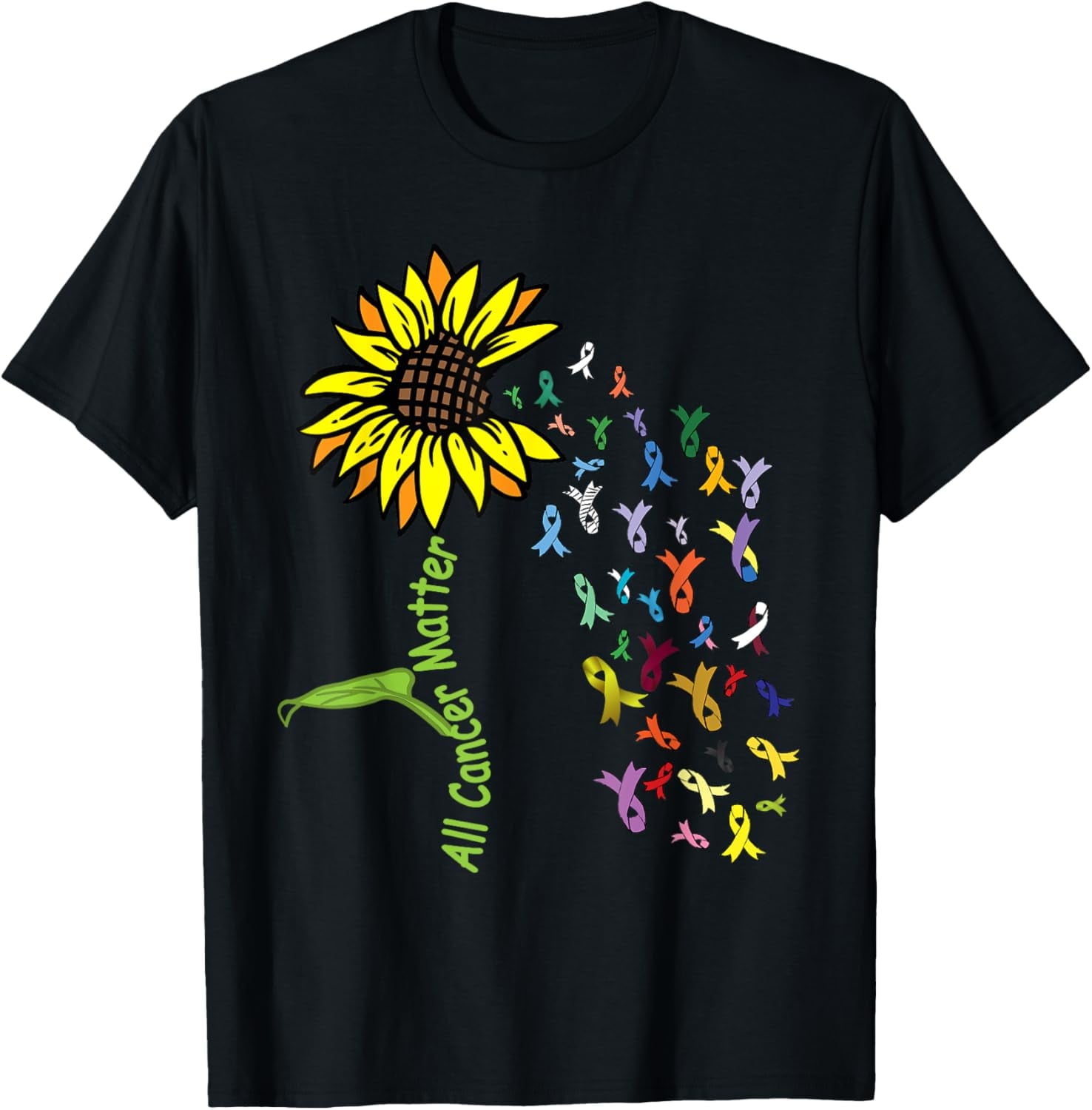 All Cancer Matters Awareness Day Ribbon T-Shirt - Walmart.com