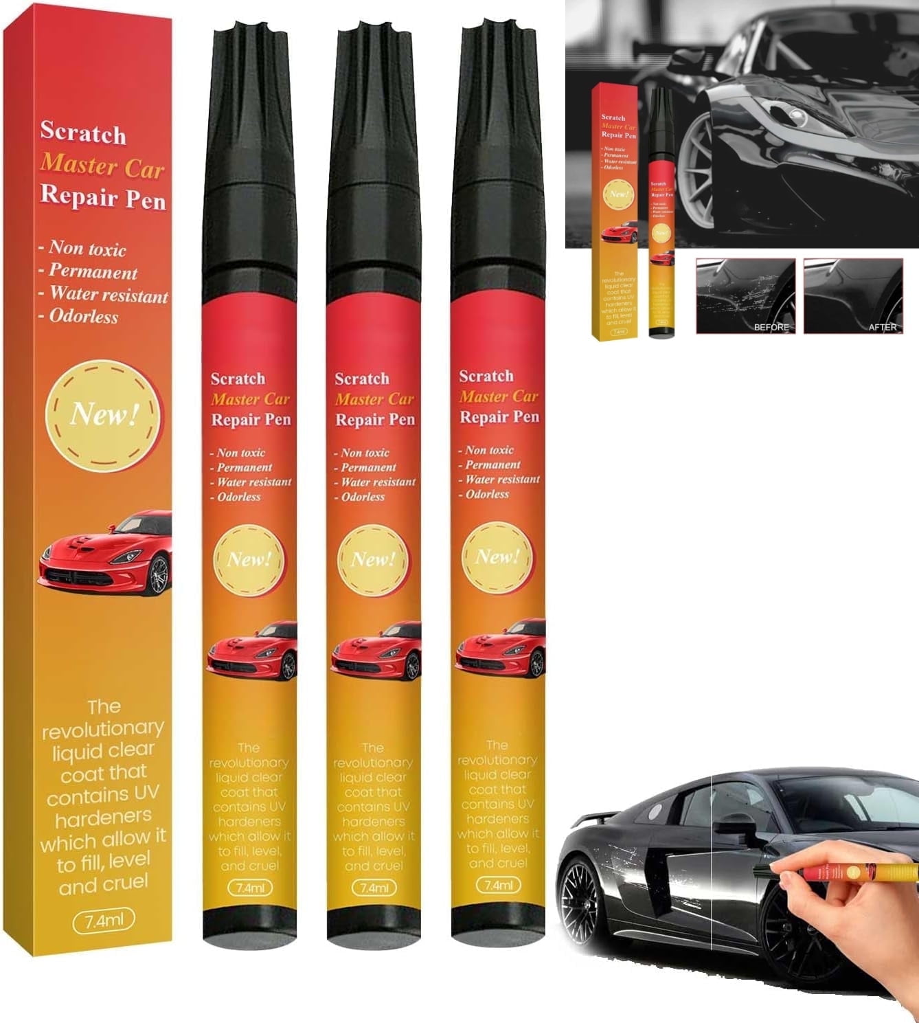 All Cars Magic Pen for Car Scratches, Magic Car Scratch Removal Pen ...