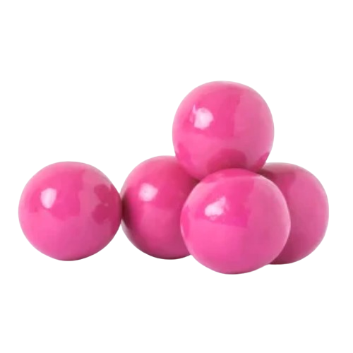 All City Candy 1" Bright Pink Gumballs Bubble Gum Flavor 3 lb. Bulk Bag ...