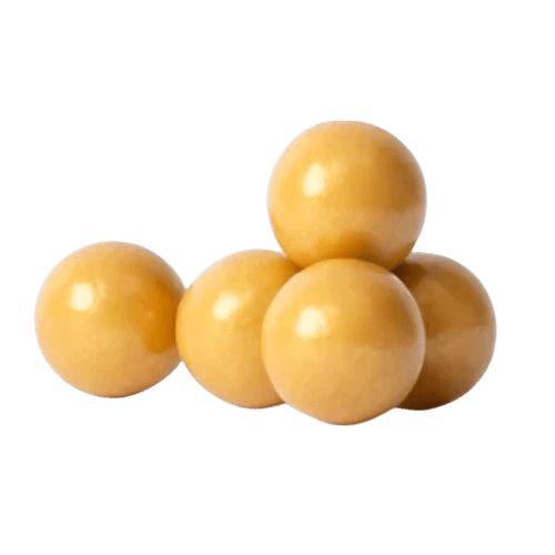 All City Candy 1" Shimmer Gold Gumballs Tutti Frutti 3 lb. Bulk Bag ...