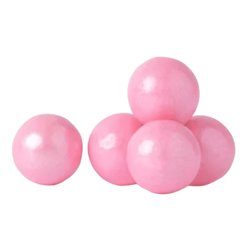All City Candy 1" Shimmer Light Pink Gumballs Tutti Frutti 3 lb Bulk ...