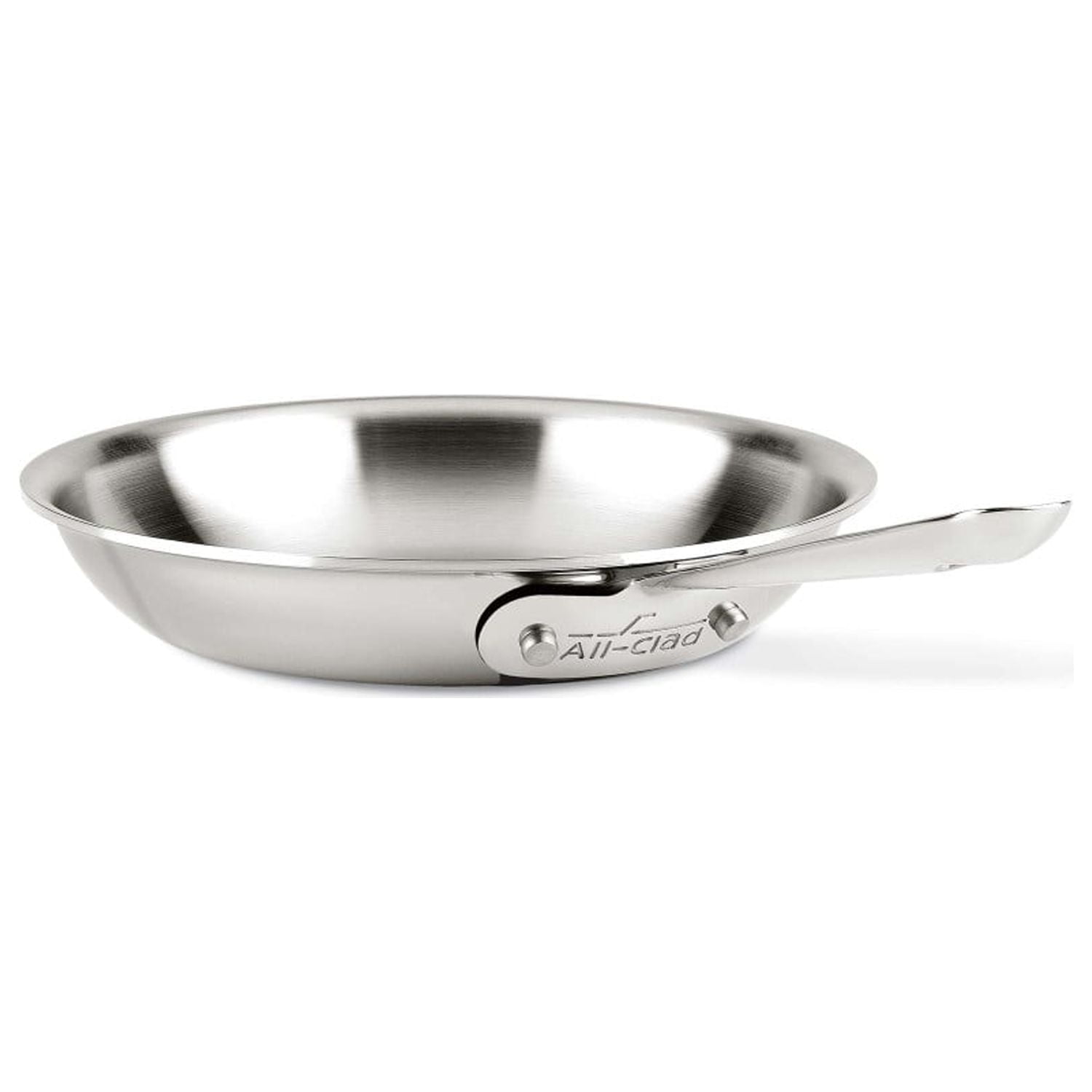 All-Clad D3 Stainless 8 inch Fry Pan, Tri-Ply Bonded Cookware, Oven ...