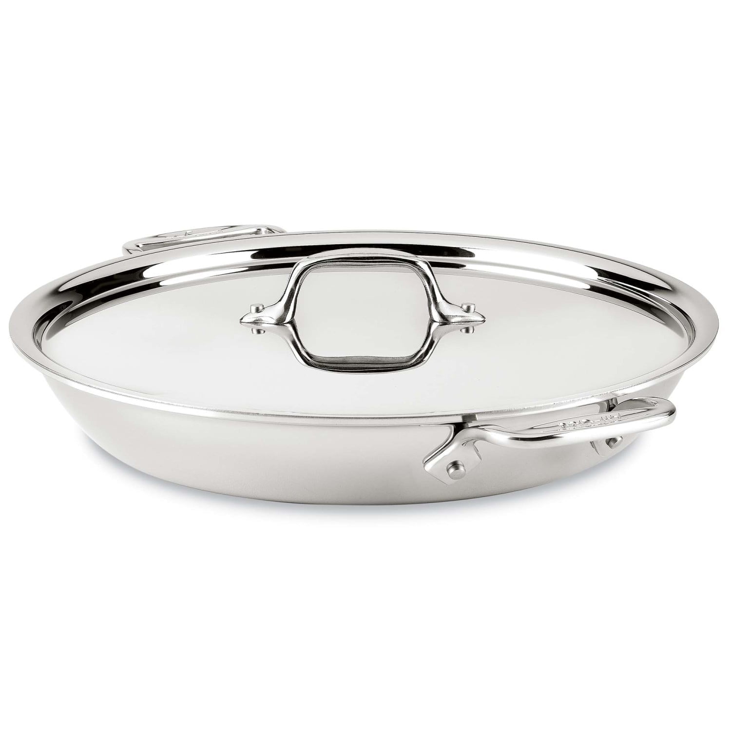 All-Clad D3 Stainless Universal Pan with lid, 3 quart - Walmart.com