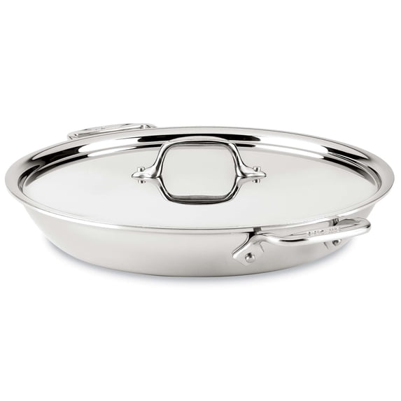 All-Clad D3 Stainless Universal Pan with lid, 3 quart - Walmart.com