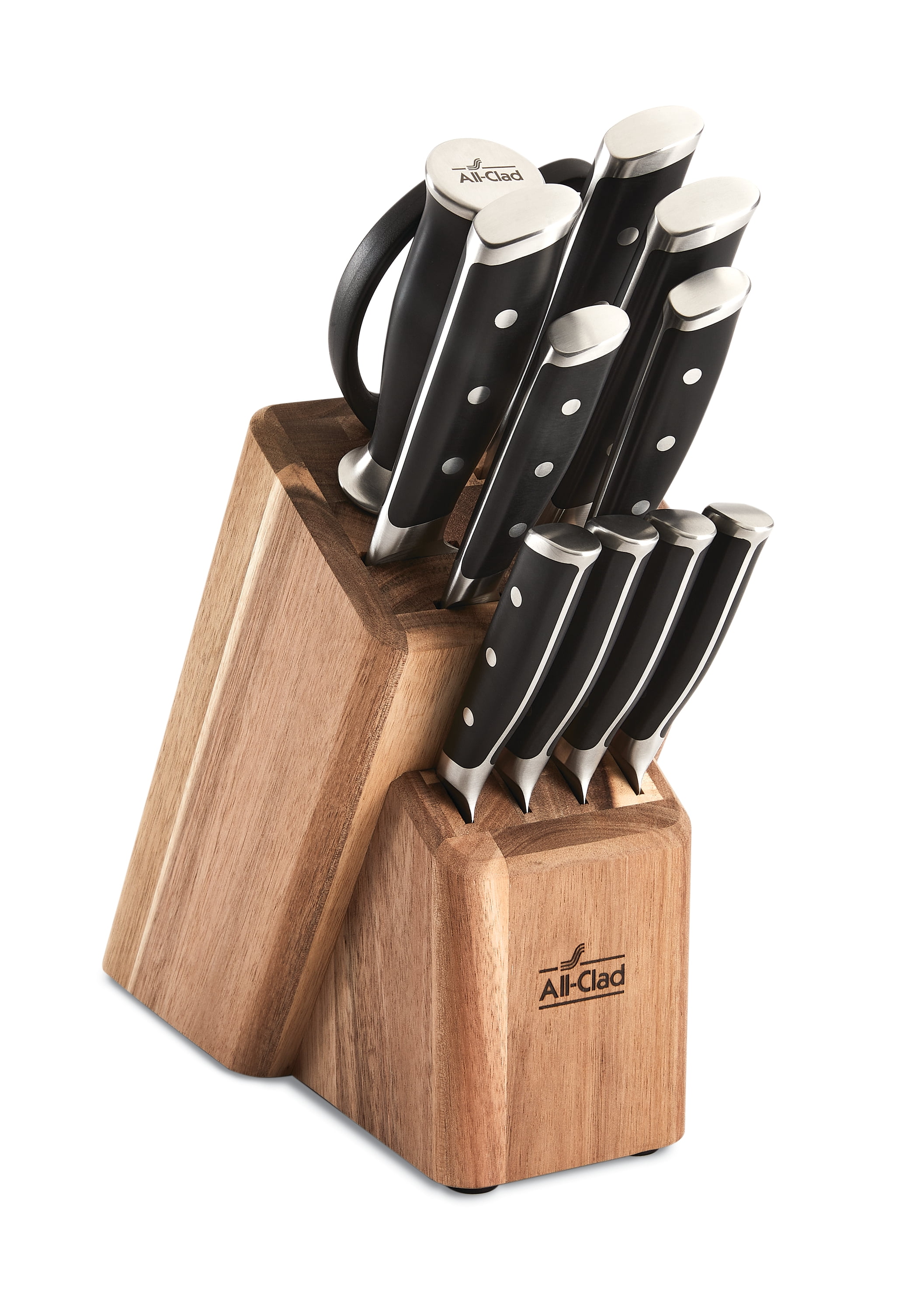 All-Clad Forged Knives 12-piece Knife Block Set - Walmart.com