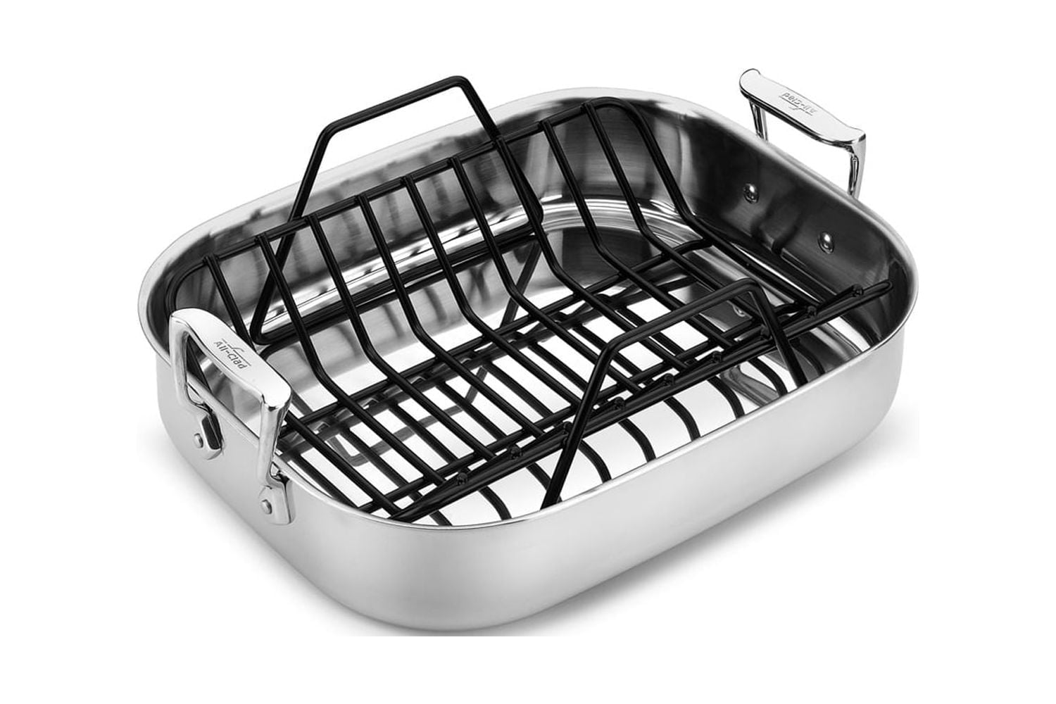 All-Clad Gourmet Accessories, Small Stainless Steel Roaster with Rack ...