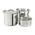 All-Clad 8 Quart Stainless Steel Multi-Pot with Lid, Steamer and ...
