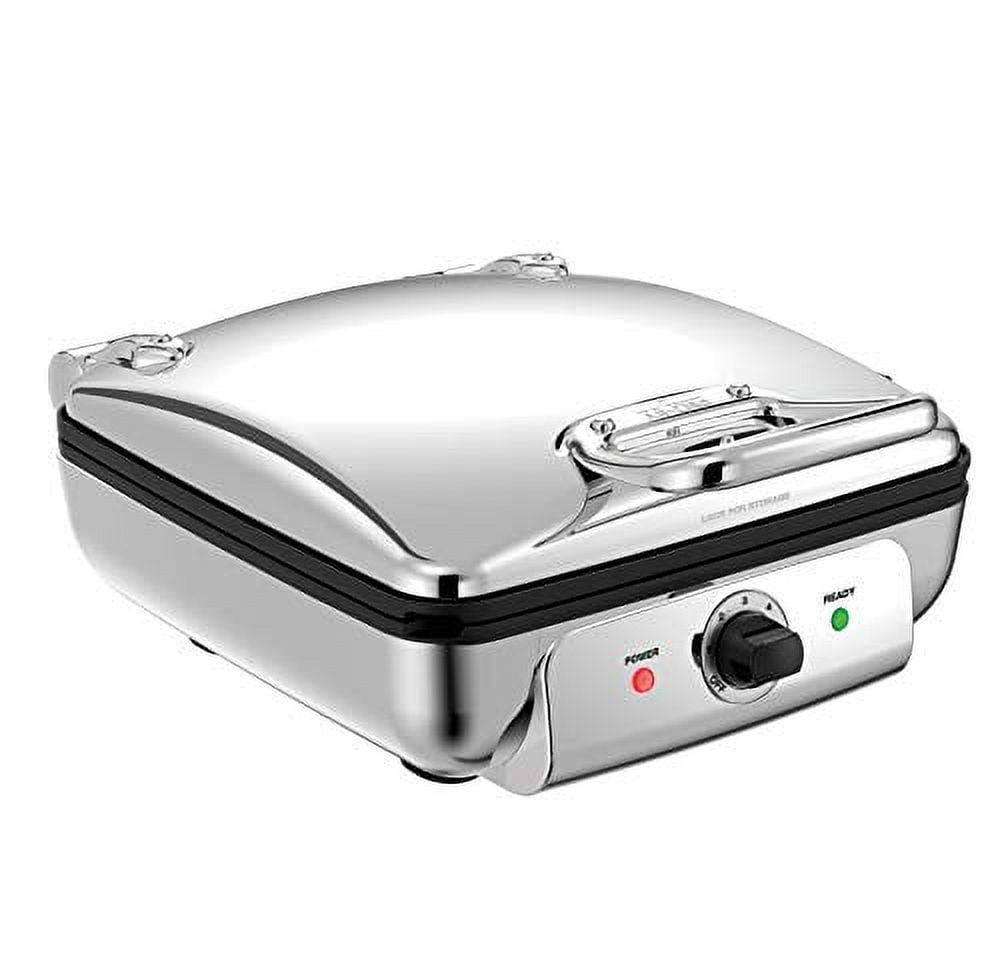 All-Clad Gourmet Mechanical Stainless Steel Belgian Waffle Maker with ...