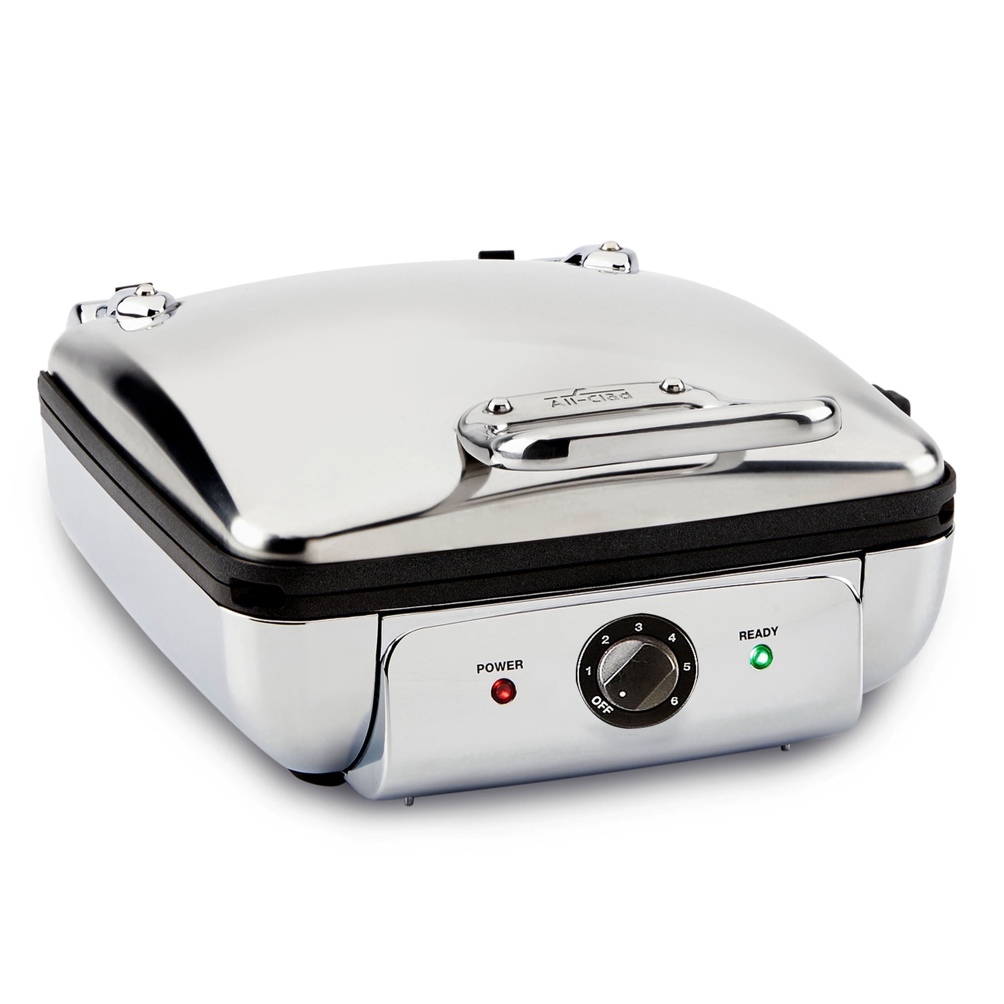 All-Clad Gourmet 4 Slice Belgian Waffle Maker, Stainless Steel with ...