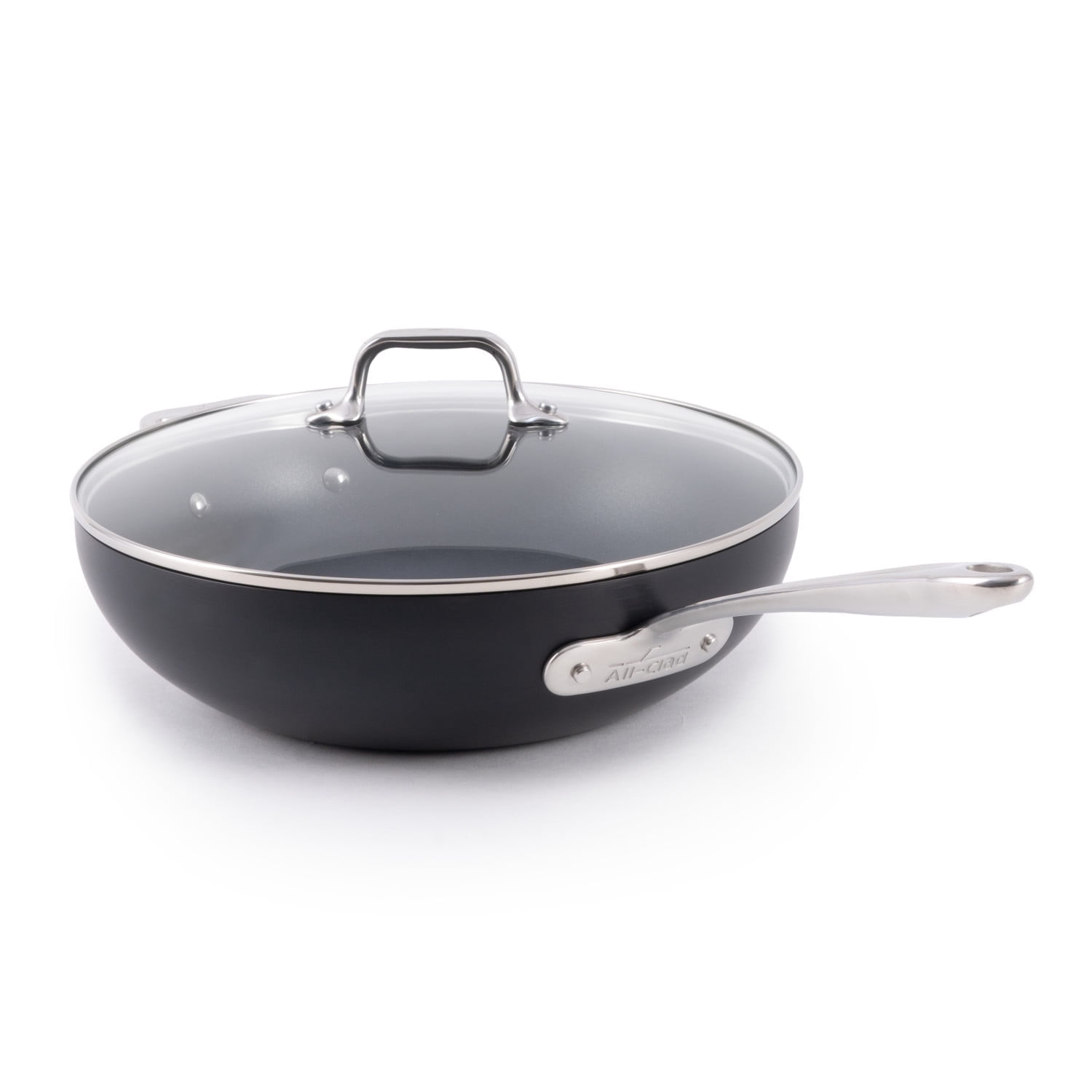 All-Clad HA1 Expert Cookware, Nonstick Chef's Pan with Lid, 12 inch ...