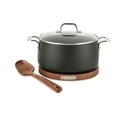 All-Clad HA1 Hard Anodized Nonstick Cookware, Dutch Oven with Acacia ...
