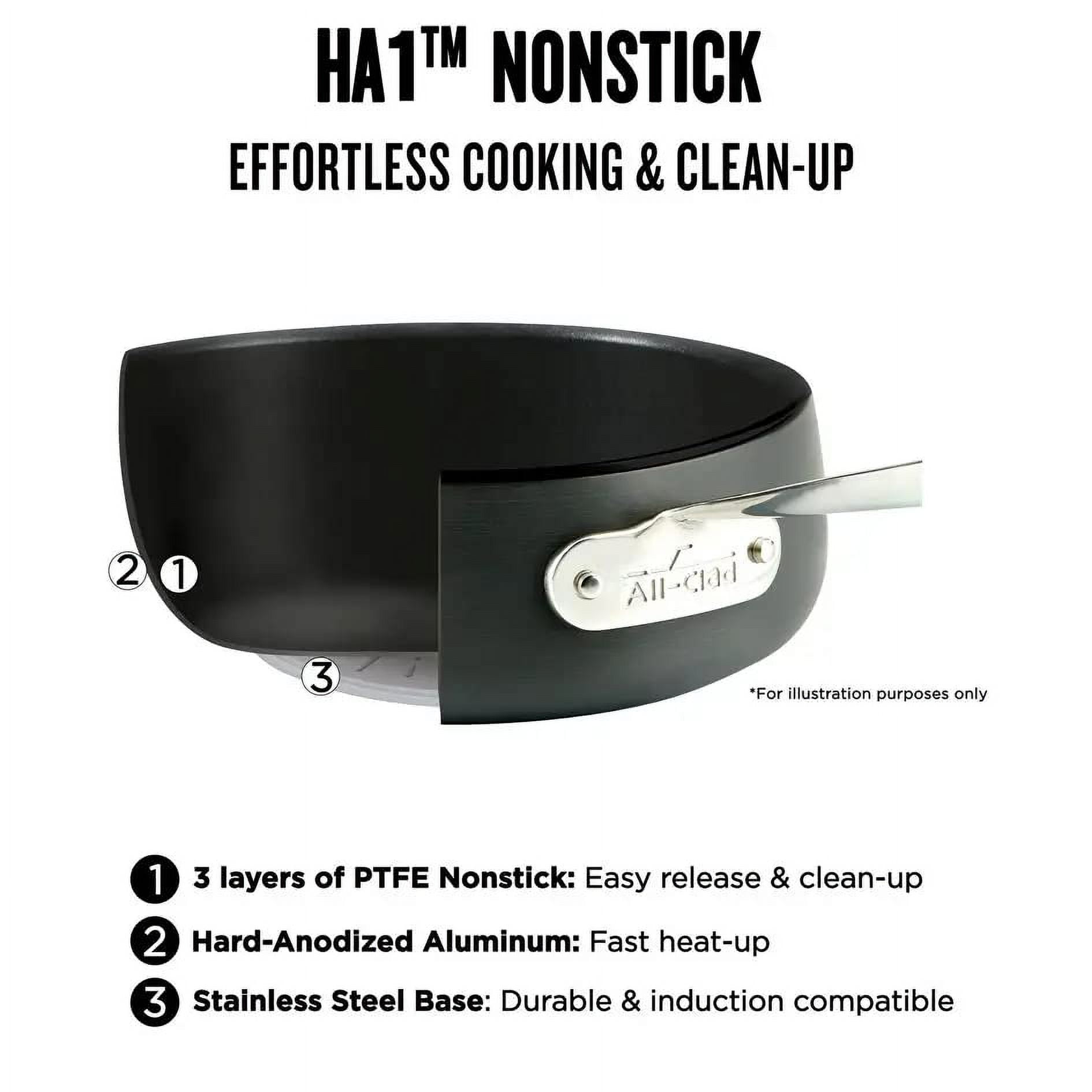 All-Clad HA1 Hard Anodized Nonstick Fry Pan Cookware (12 Inch Fry Pan ...