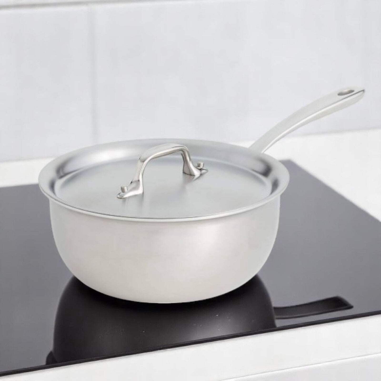 All-Clad ® d3 Curated 2.5-Quart Saucier with D3 Lid CBB4215 - Walmart.com