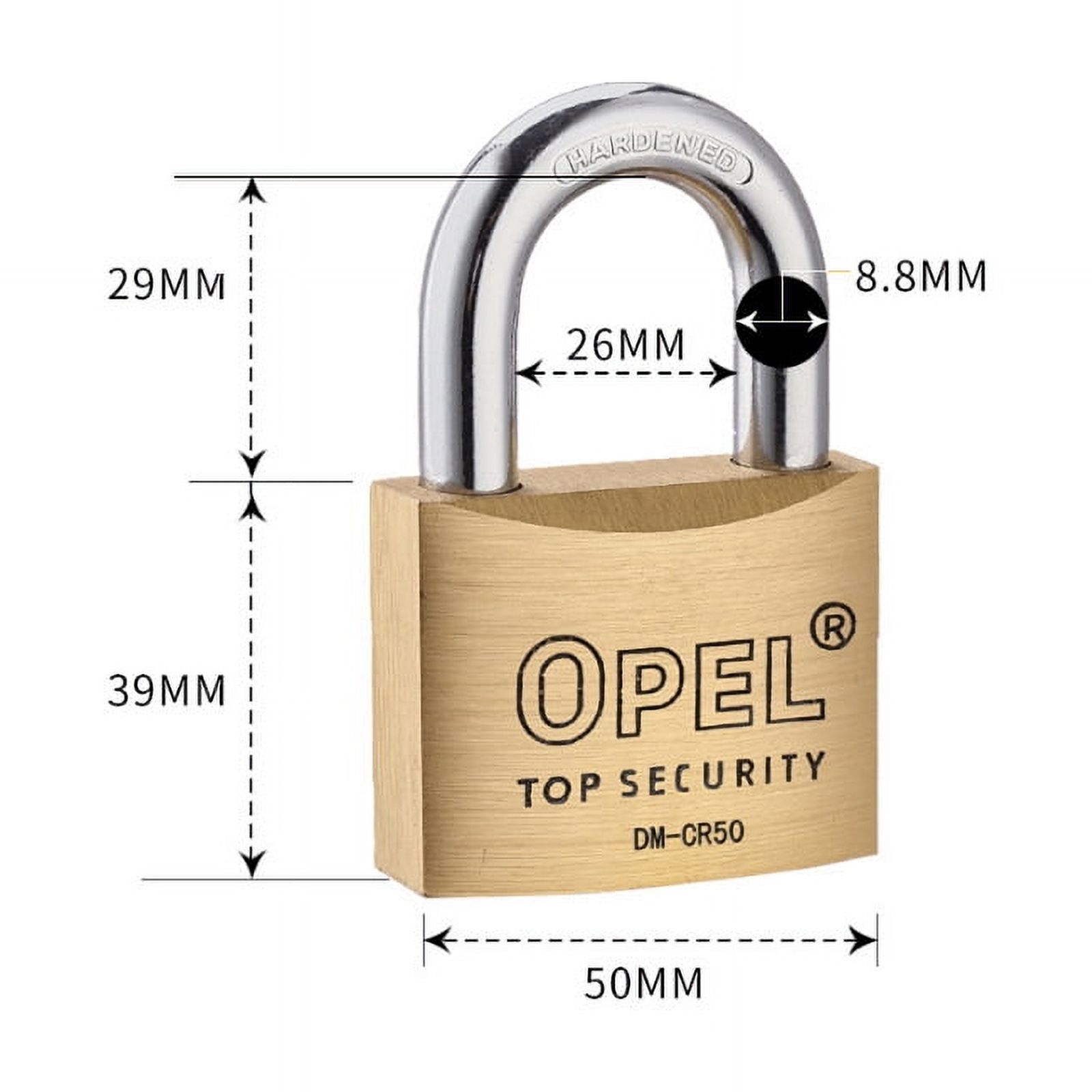 All Copper Anti-Rust Padlock Multi-Hole Key Security Lock - Walmart.com