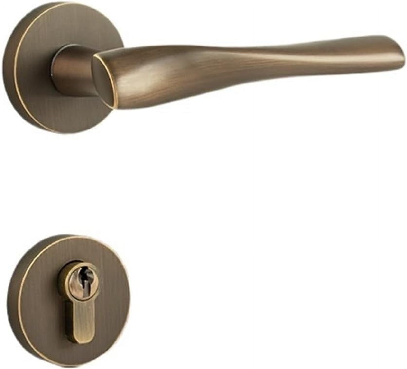 All Copper Split Door Lock Pure Copper Bedroom Wooden Door Lock ...