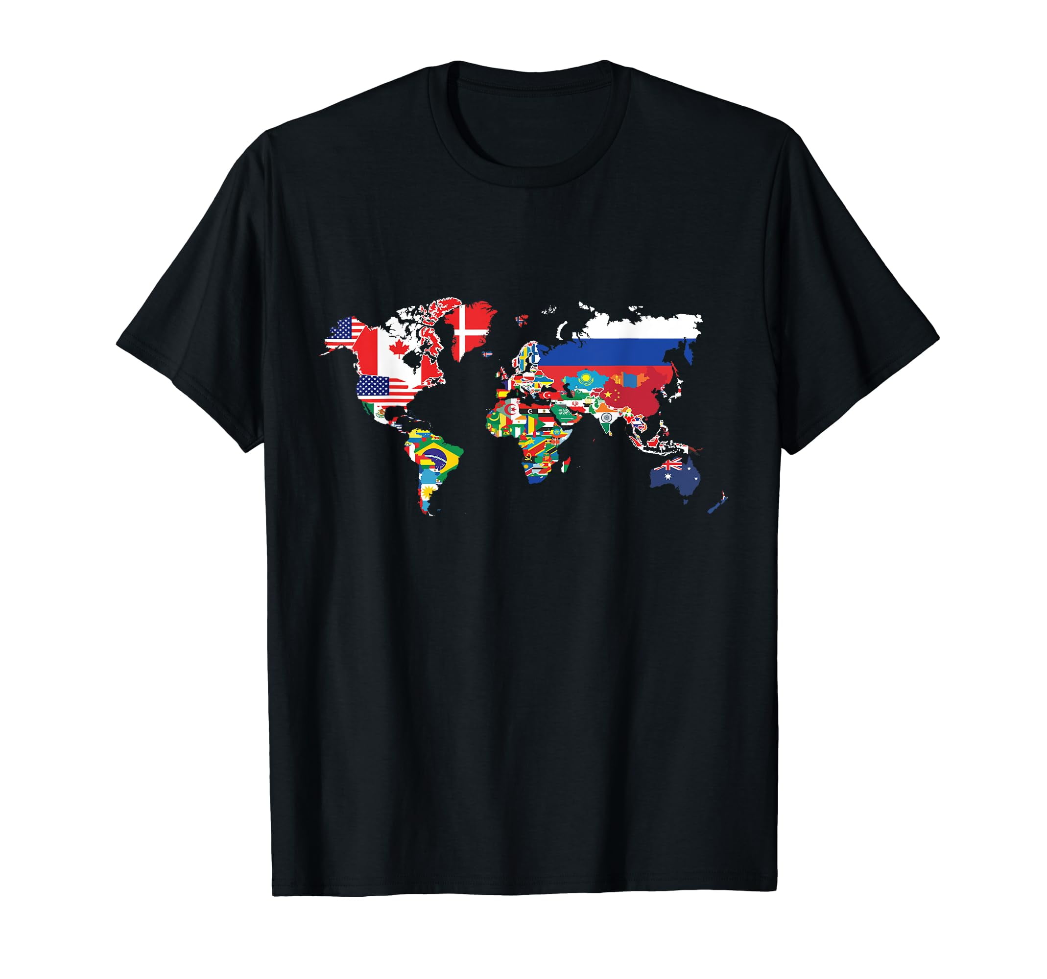 All Countries Flags Of The World 287 Flag International T-Shirt ...