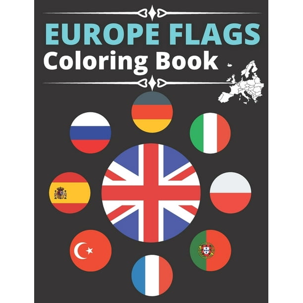 All Countries Flags of the World: Europe Flags Coloring Book: Part 1 Of ...
