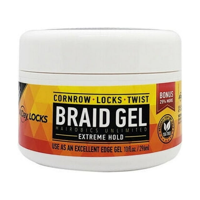 All Day Locks Hair Braid Gel Extreme Hold 10oz - Walmart.com