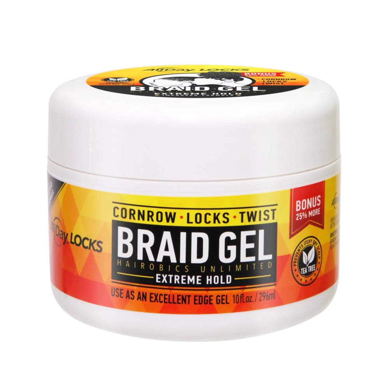 All Day Locks Extreme Hold Braid Gel for Loc Twist Natural Hair, Non ...