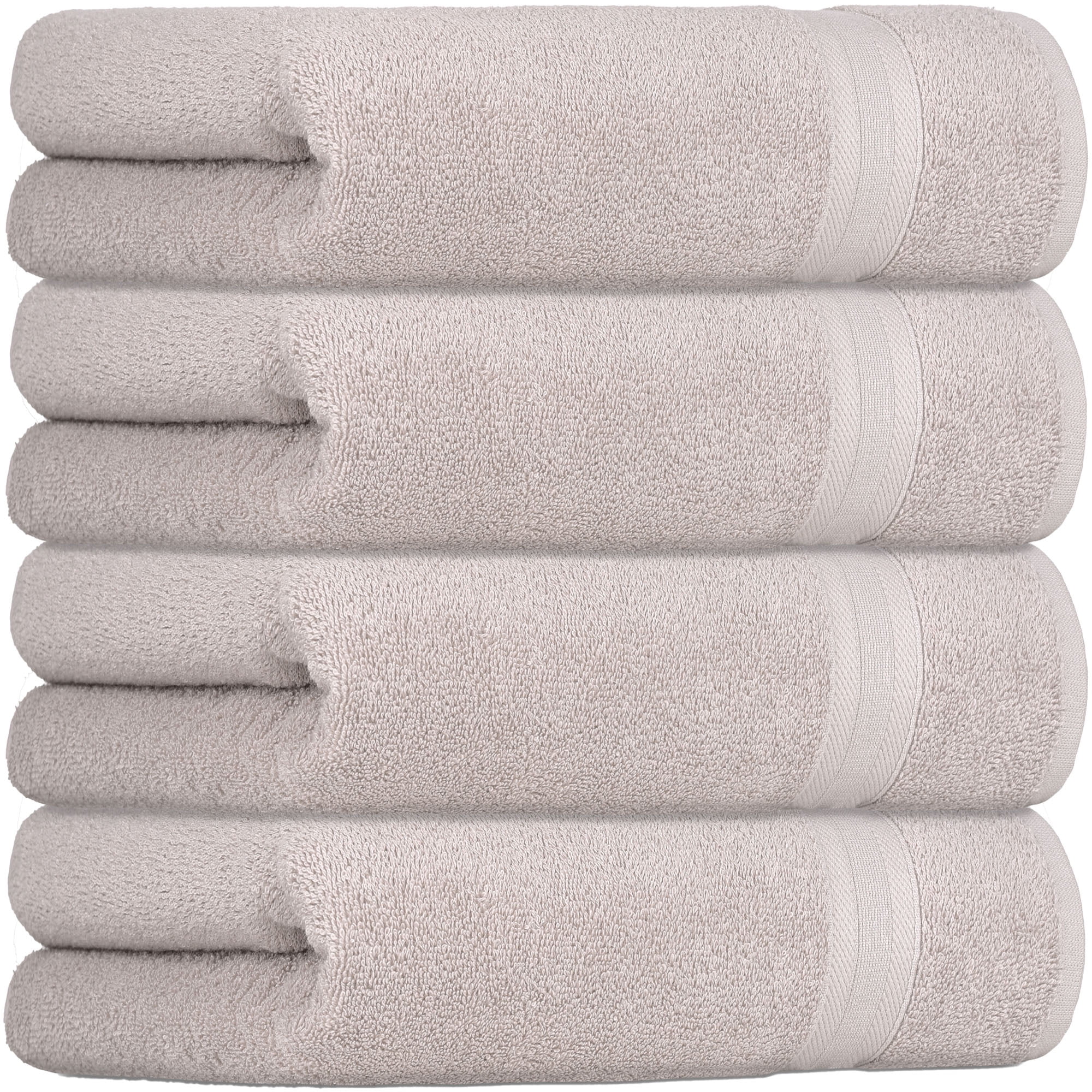 All Design Quick-Dry 4 Pieces Ice Silver Hand Towels - Highly Absorbent ...