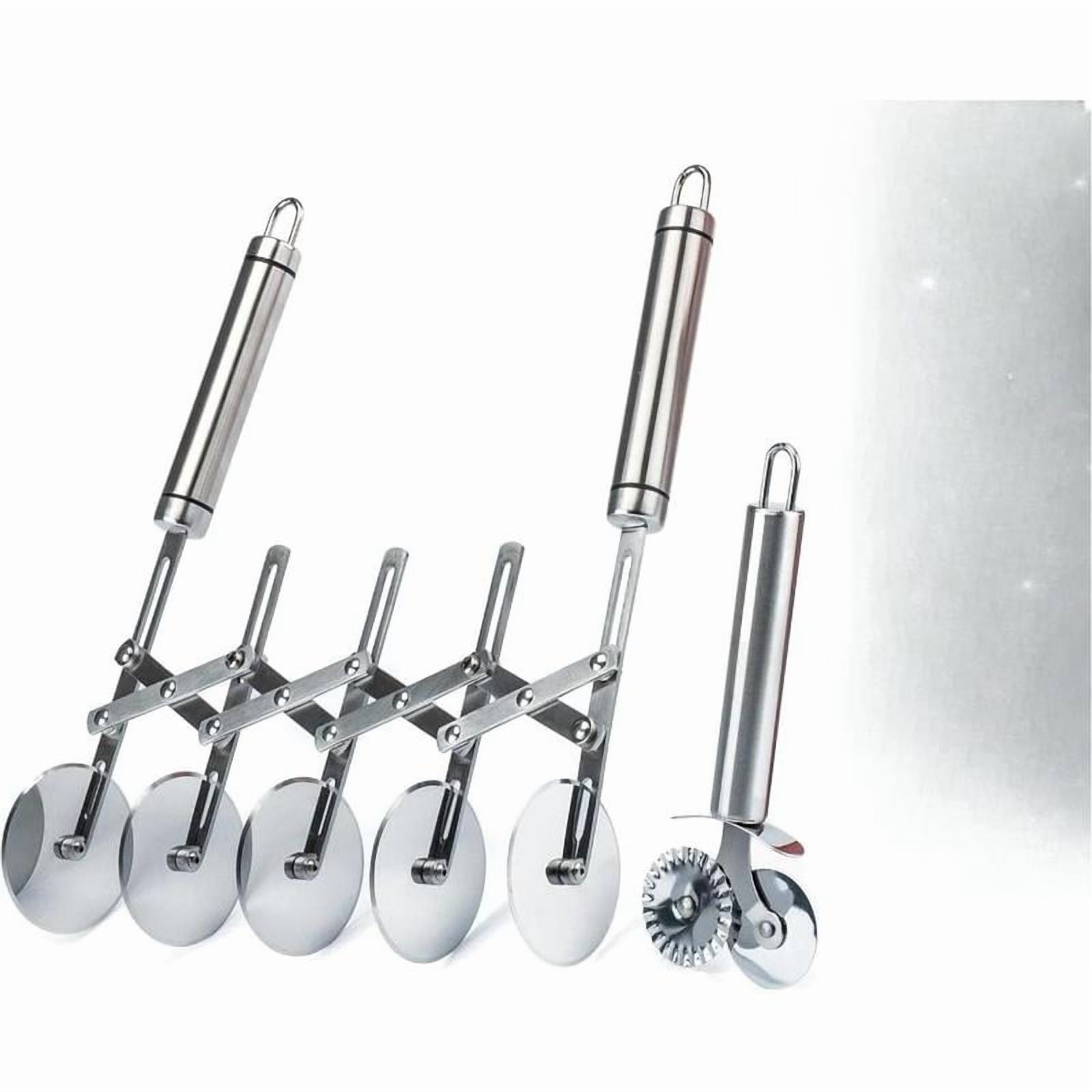 All-Dough’ Pastry Cutter Set. 5 Wheel Dough Cutter and Dual Fluted ...