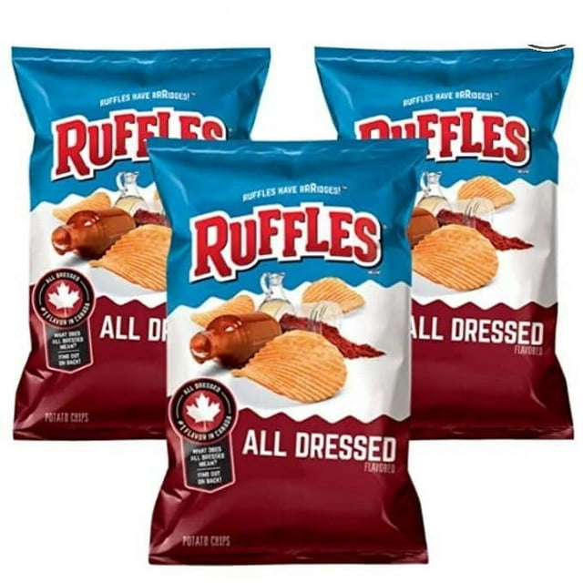 Ruffles All Dressed Ridged Potato Chips, 7.05oz (Pack of 3) - Walmart.com