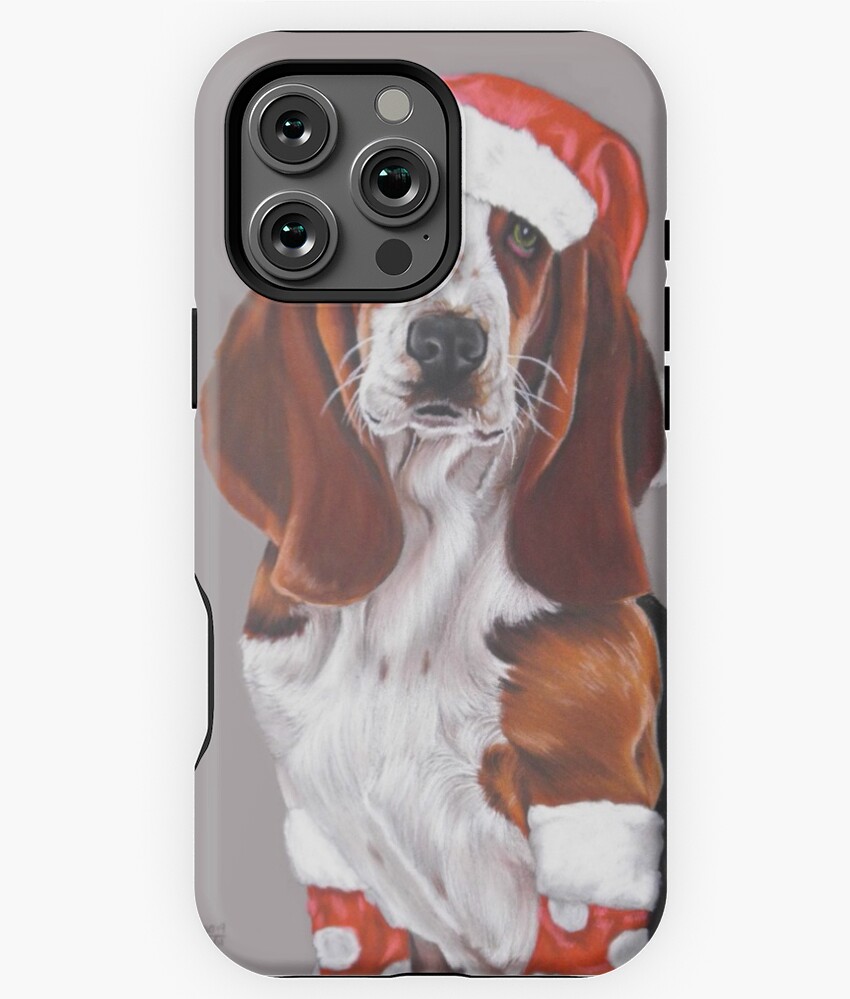All Dressed Up Basset Hound Funny Phone Case for iPhone 16 15 14 13 12 ...