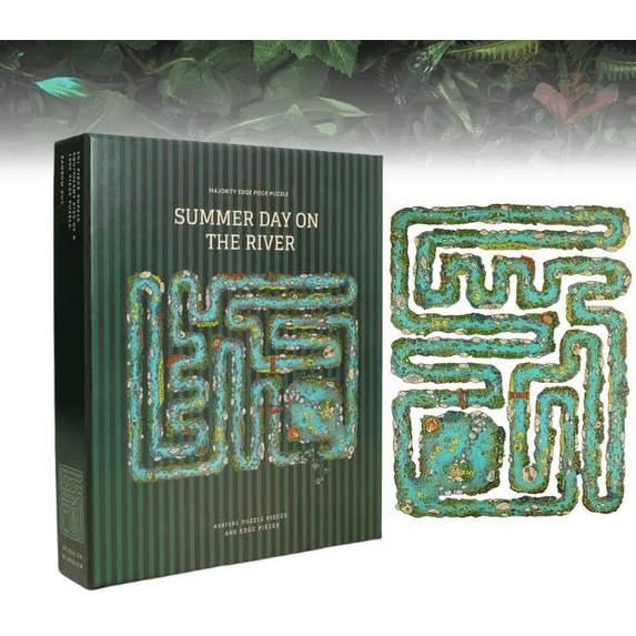 All-Edge Jigsaw Challenge Puzzle – 501-Piece Summer Day on The River ...