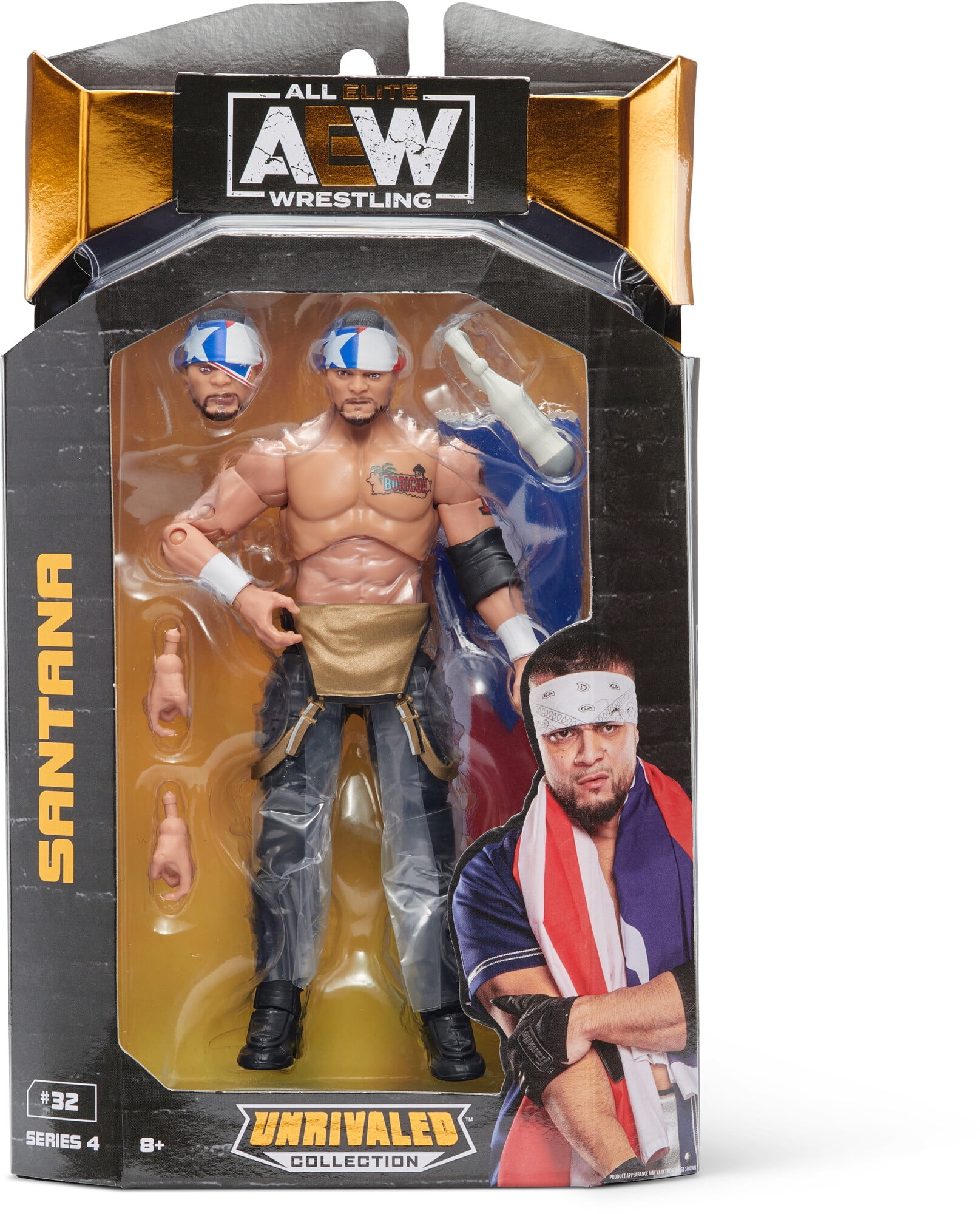 All Elite Wrestling Unrivaled Collection Santana - 6.5 inch AEW Action Figure - Walmart.com