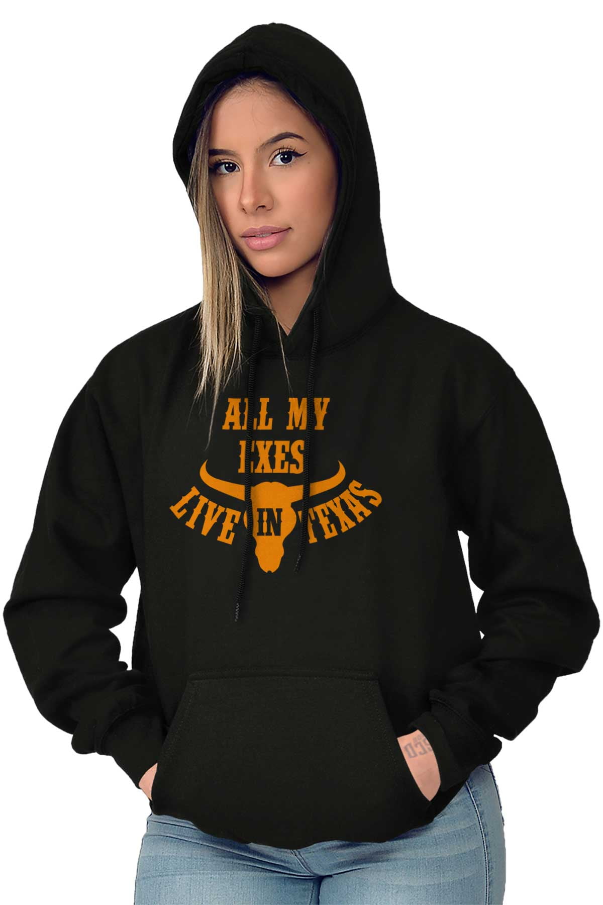 All Exes Live In Texas Lonestar State Women Plus Size Hoodie Brisco ...