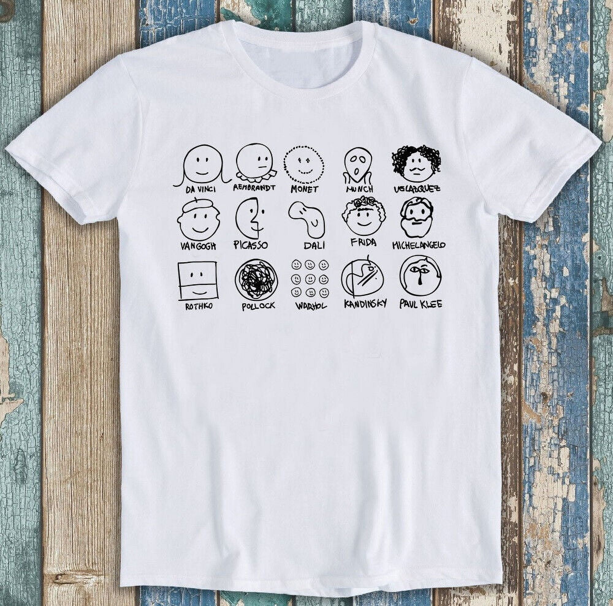 All Famous Artists Bob Dali Picasso Van Gogh Da Vinci Monet Gift T ...