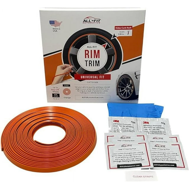 All-Fit Rim Trim Wheel Protection Strips for Curb Rash and Wheel ...