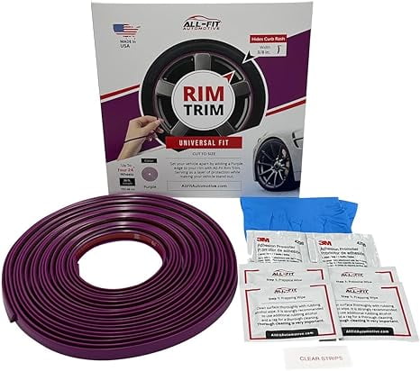 All-Fit Rim Trim Wheel Protection Strips for Curb Rash and Wheel ...