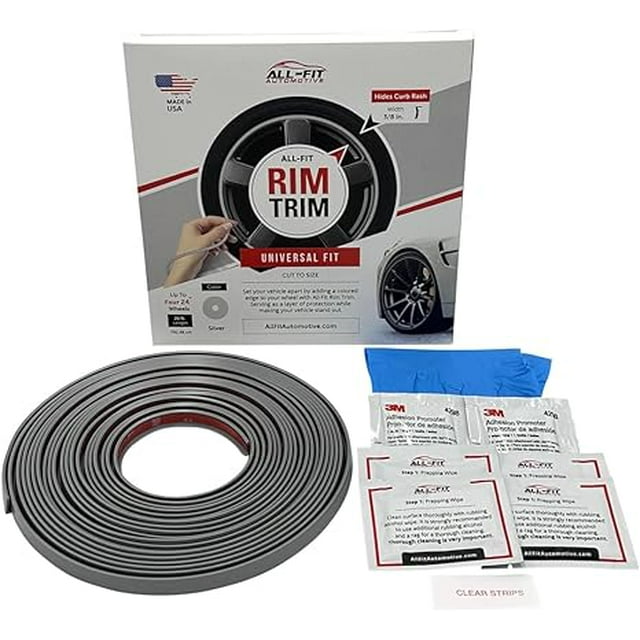 All-Fit Rim Trim Wheel Protection Strips for Curb Rash and Wheel ...