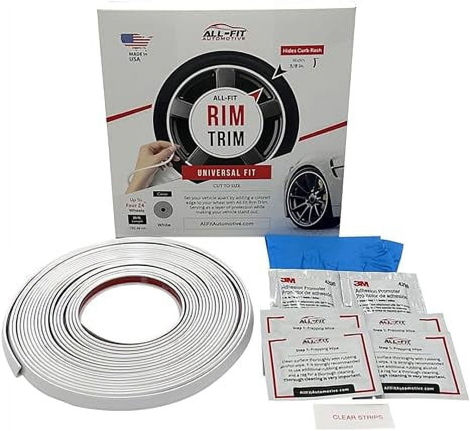 All-Fit Rim Trim Wheel Protection Strips for Curb Rash and Wheel ...