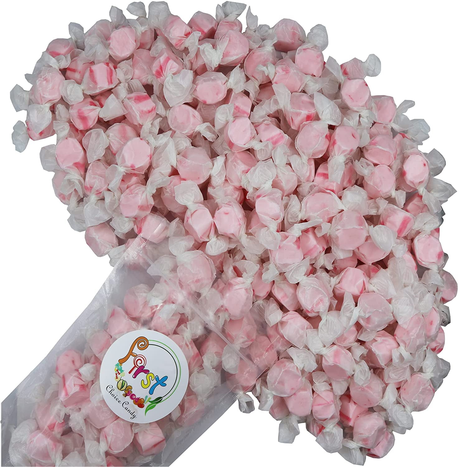 All Flavor Gourmet Saltwater Taffy (Pink Bubble Gum 5 Pound) - Walmart.com