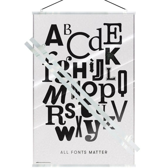All Fonts Matter - Poster (The Alphabet in 26 Different Fonts) (Size ...