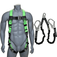 Palmer Safety Fall Protection Full Body 5 point Harness, Padded Back ...