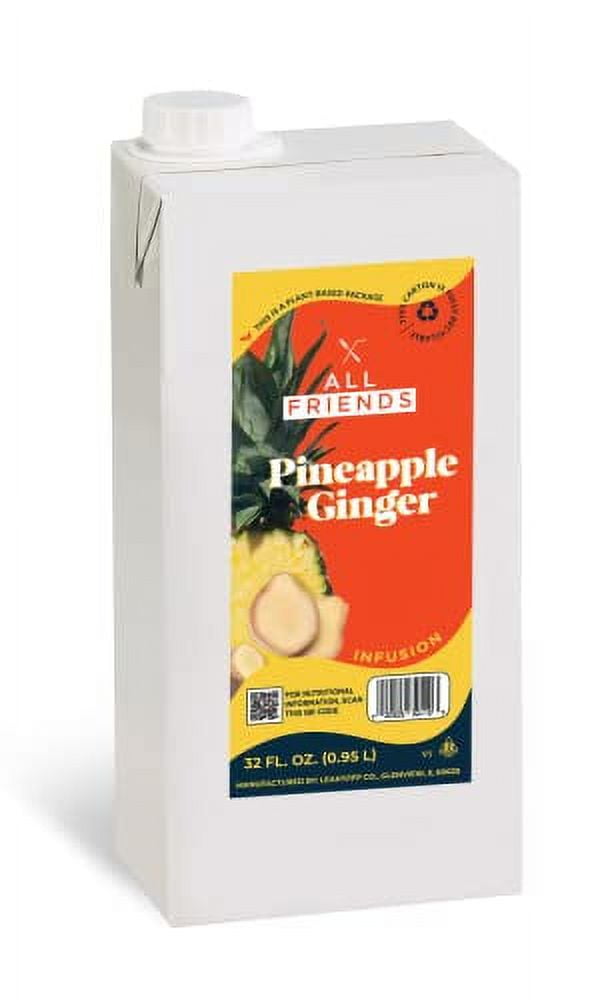 All Friends 32oz Beverage Infusions (Pineapple Ginger, 6 Aseptic ...