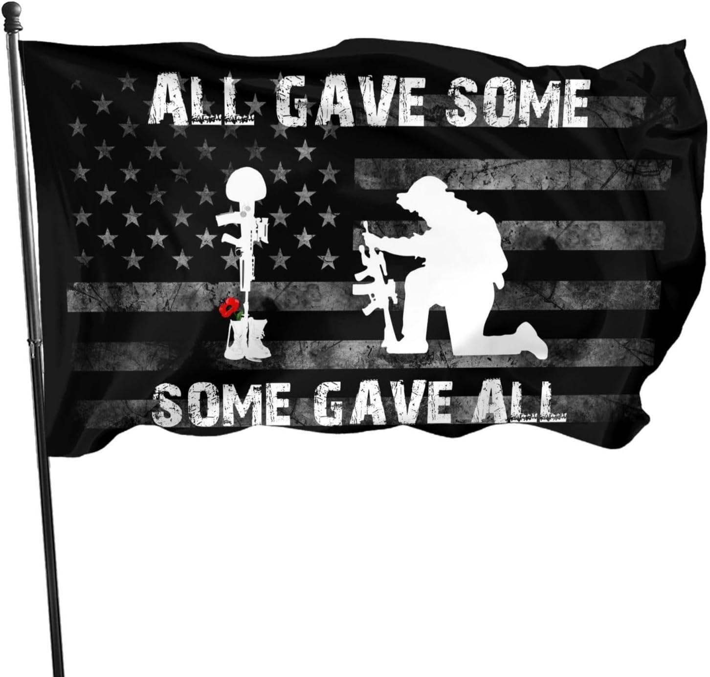 All Gave Some Some Gave All Flag Outdoor Indoor Garage With Grommets ...