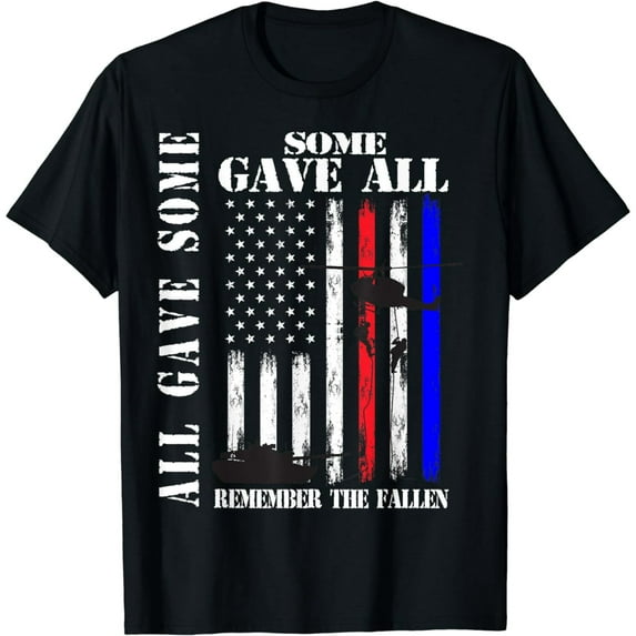 All Gave Some Some Gave All Flag Veteran Memorial Day Family T-Shirt ...