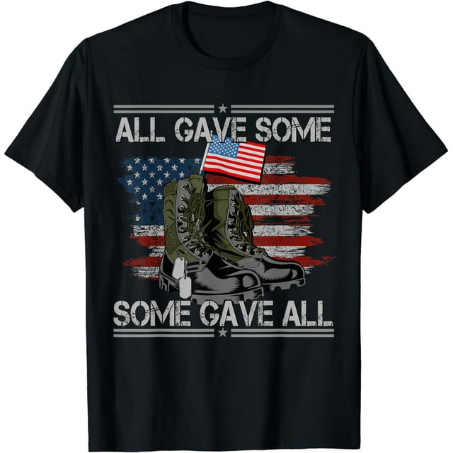 All Gave Some Some Gave All Memorial Day US Flag T-Shirt - Walmart.com