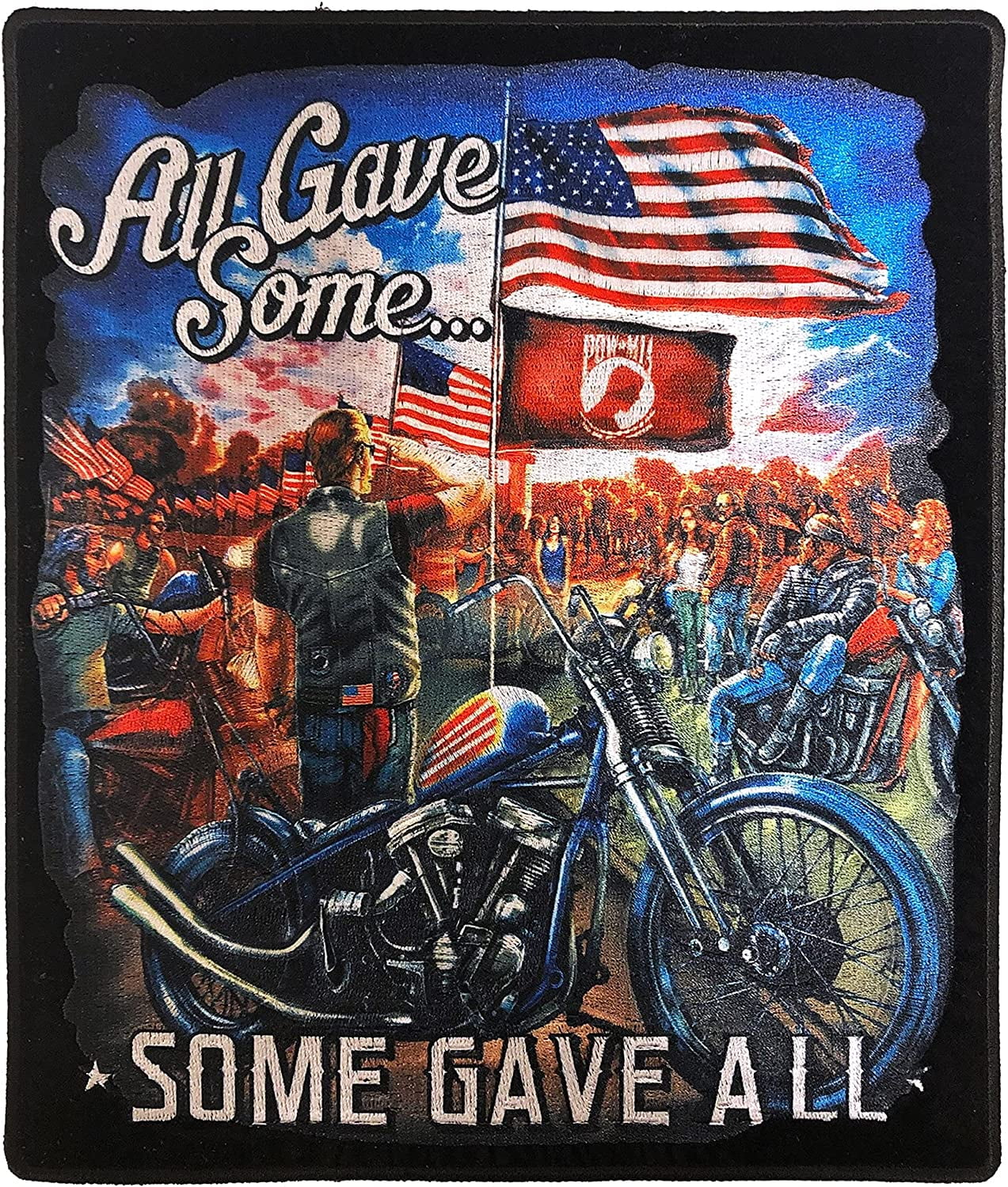 "All Gave Some, Some Gave All" Remembrance, Patch - Iron-on/Sew-on ...