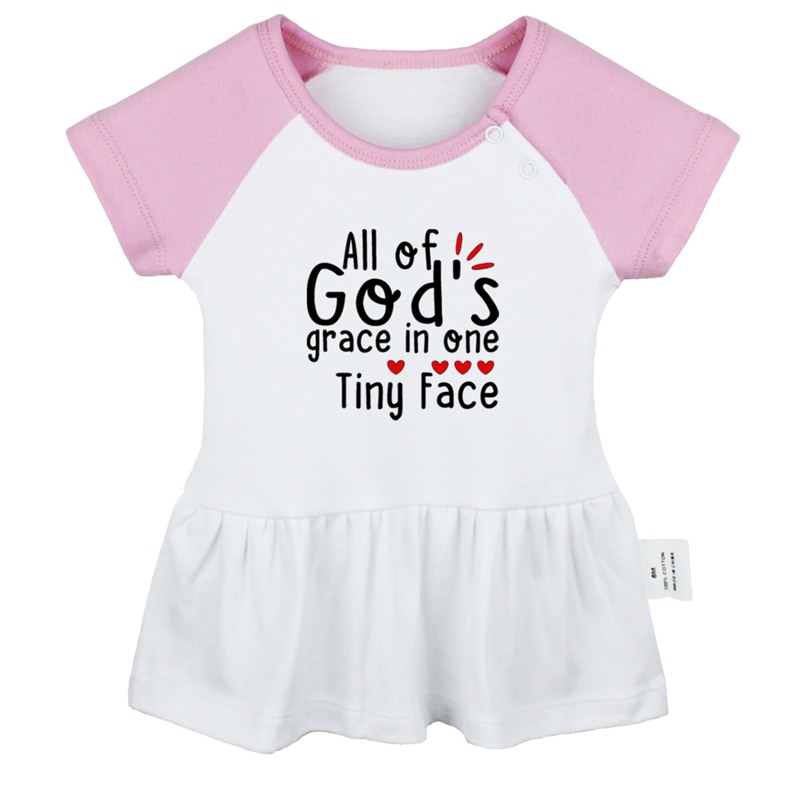 All of God's Grace in One Tiny Face Funny Dresses For Baby, Newborn ...