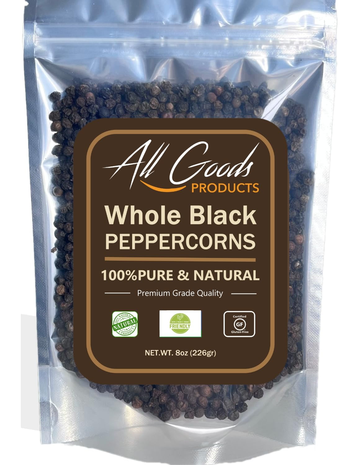 All Goods 8oz Black BCF26 Peppercorns From Malabar for Grinder Refill ...
