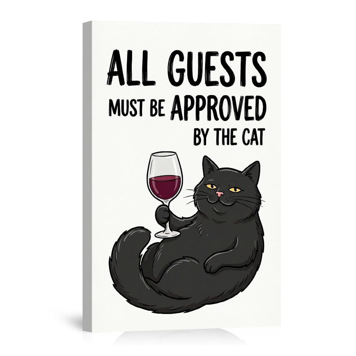 All Guests Must Be Approved By The Cat Black For Lovers Home Bar Living ...