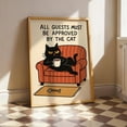 All Guests Must Be Approved By The Cat Digital Art Lover Wall Decor ...