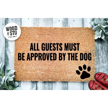 SXU Welcome Mat, Cute Black Cat Doormat, Coir Front, Anti-Slip PVC ...